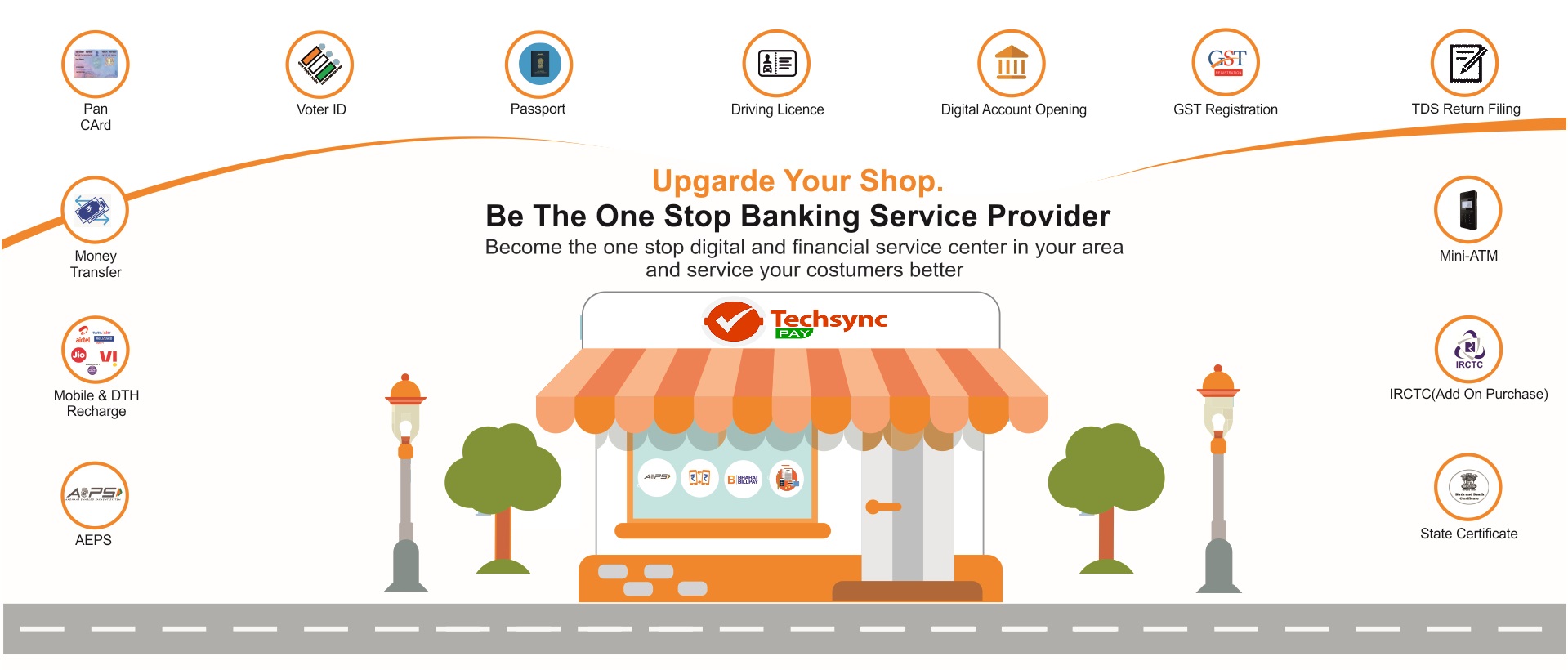 Techsync Solution Pvt Ltd - AEPS, BBPS, Micto ATM, Money Transfer